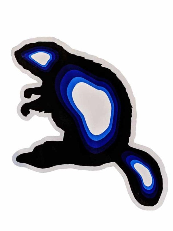 Blue Amik (Beaver) Decal – Diamond Phoenix Creations